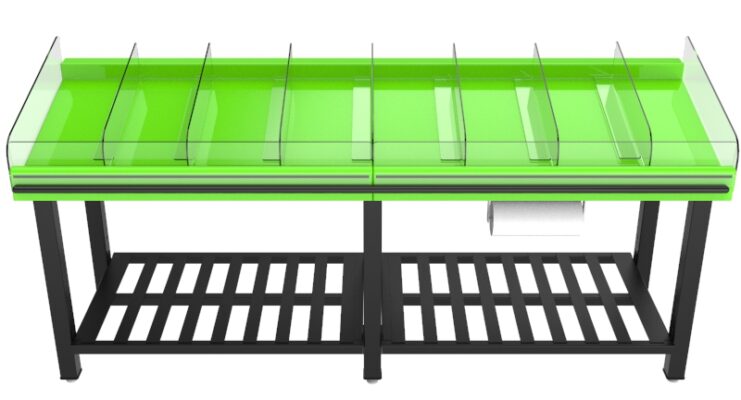 Produce Wall Table: Modular Produce Display Tables