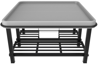 Produce Square Table: Modular Produce Display Tables