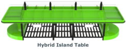 Produce Island Table: Modular Produce Display Tables